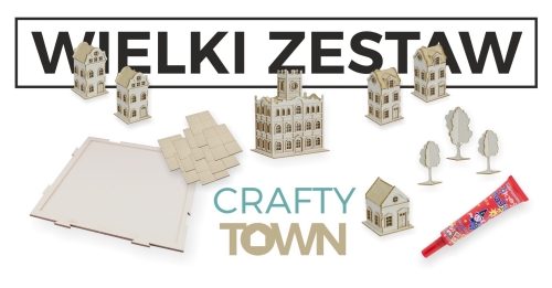 CraftyTown - WIELKI ZESTAW z klejem CRAFTY MODELS